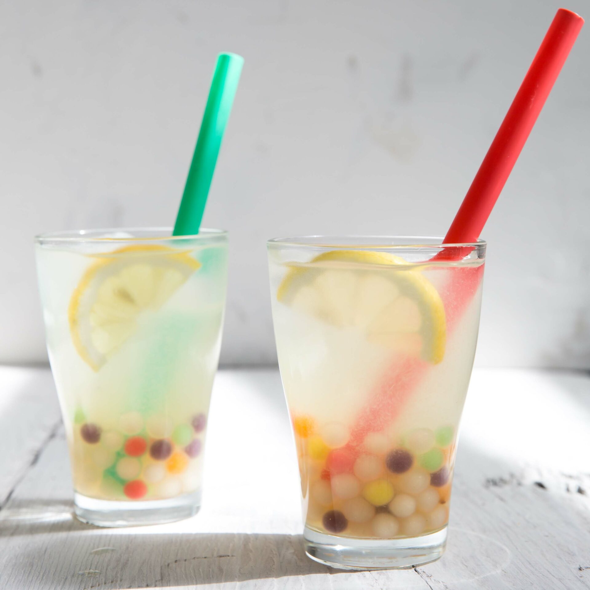 Lemonade Bubble Tea Fruits From Chile